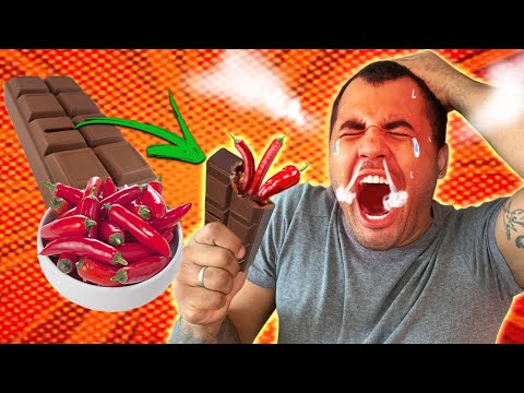Chocolate mais apimentado do mundo! Nível impossível!