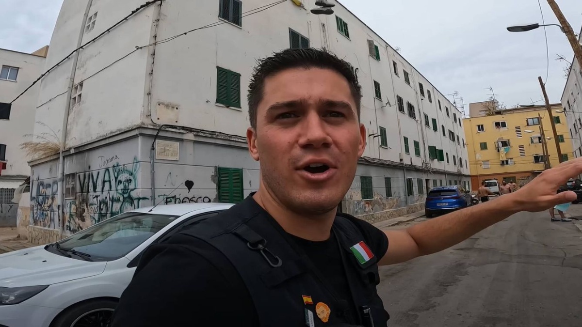 El influencer Zazza el italiano visitó Uruguay y mostró Cerro Norte