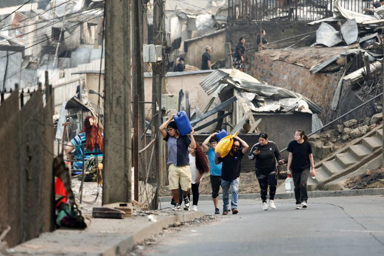 Chile wildfires leave 19 dead amid extreme heat as scores evacuated