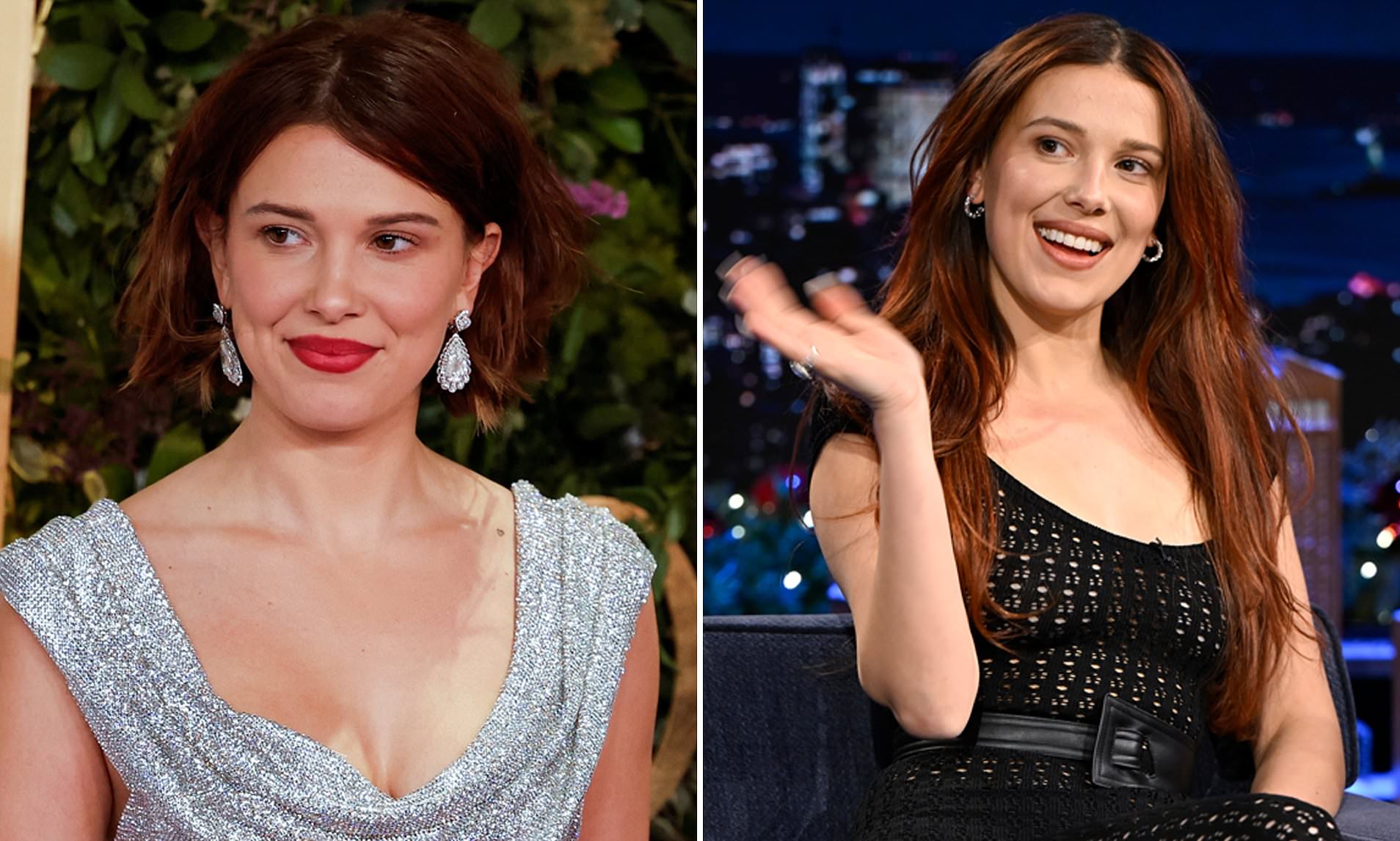 'I feel like old Hollywood!': Millie Bobby Brown debuts choppy bob at ...