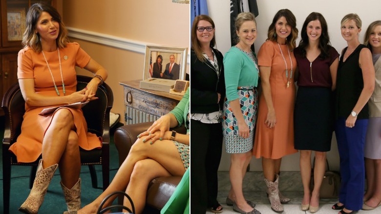 Kristi Noem's outdated & tacky fashion choices couldn't be saved by ...