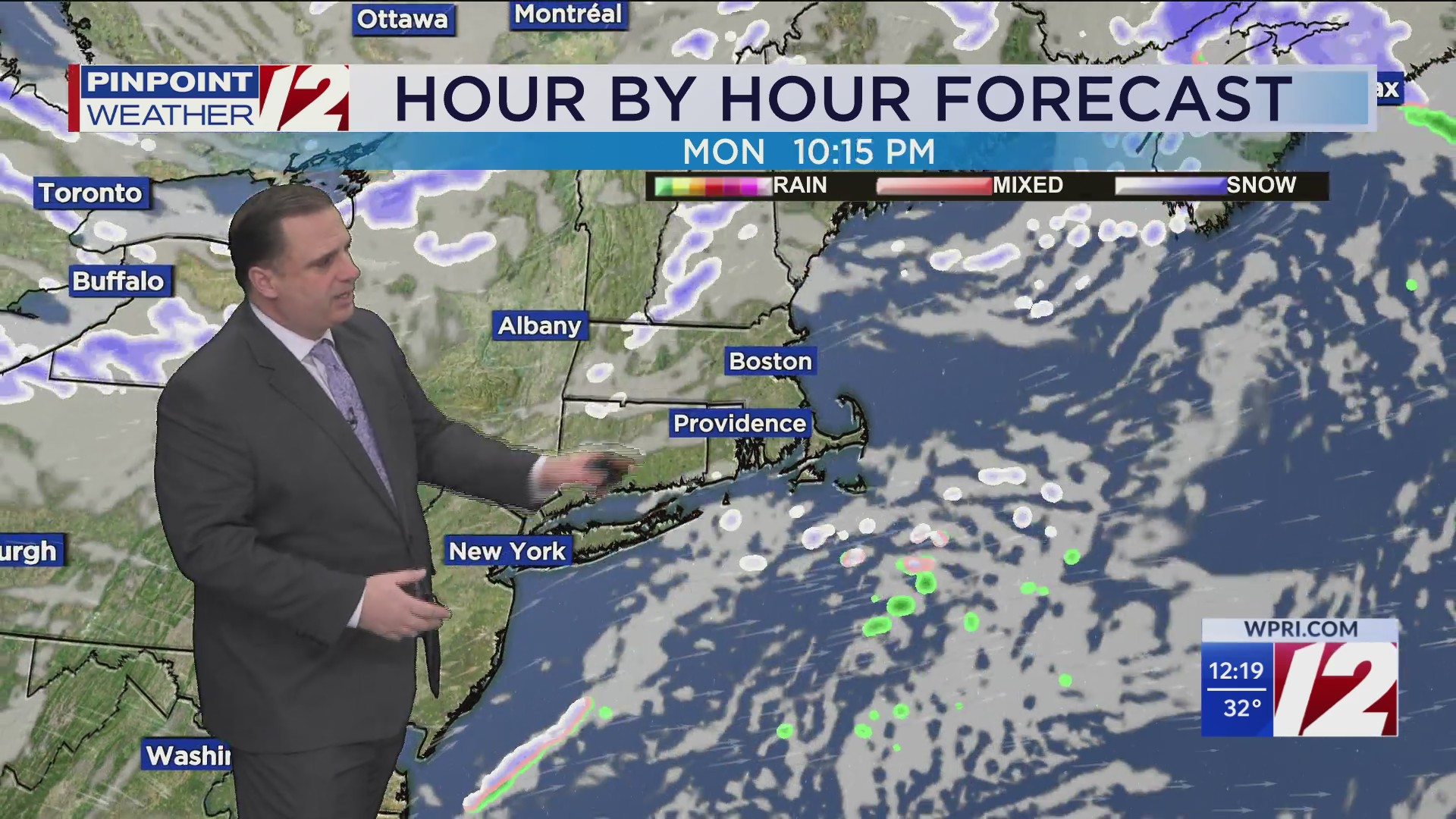 WPRI 12 weather forecast for 1/19/26: Cold and dry this afternoon ...