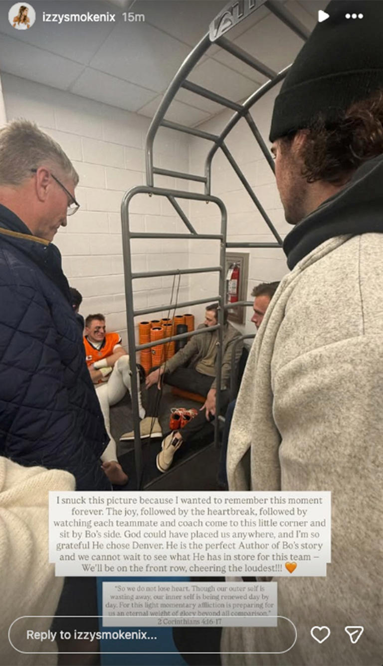 Bo Nix’s wife 'snuck this picture' of emotional behind-the-scenes ...