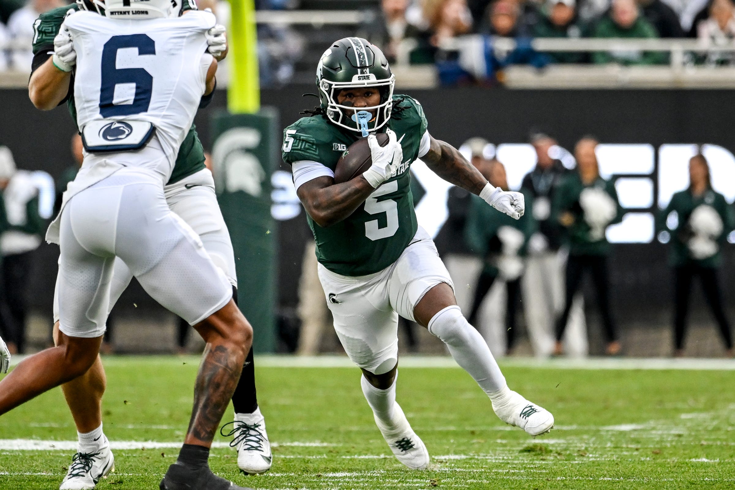 Four star Michigan State RB Makhi Frazier commits to Ole Miss out of portal