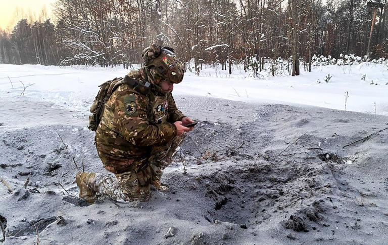 Russian drones drop explosives near railway tracks in Rivne region: Footage