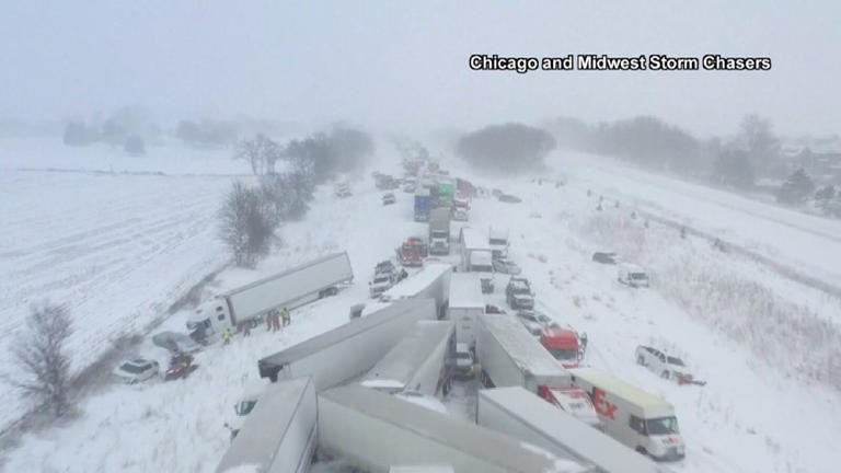 Injuries reported after massive pile-up crash closes I-196 in West Michigan