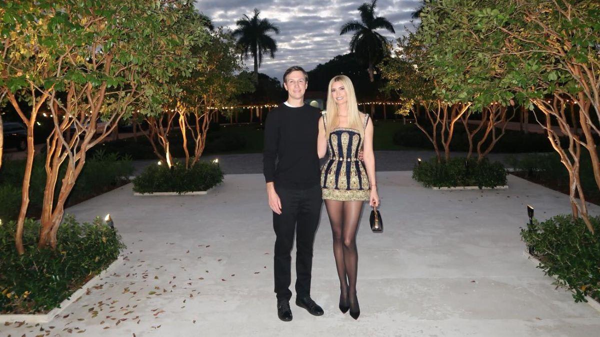 Ivanka Trump flaunts tiny waist and long legs in short dress while ...