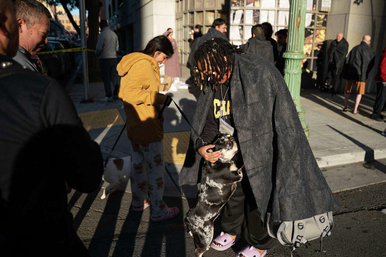 Three residents and a firefighter injured as flames engulf downtown ...