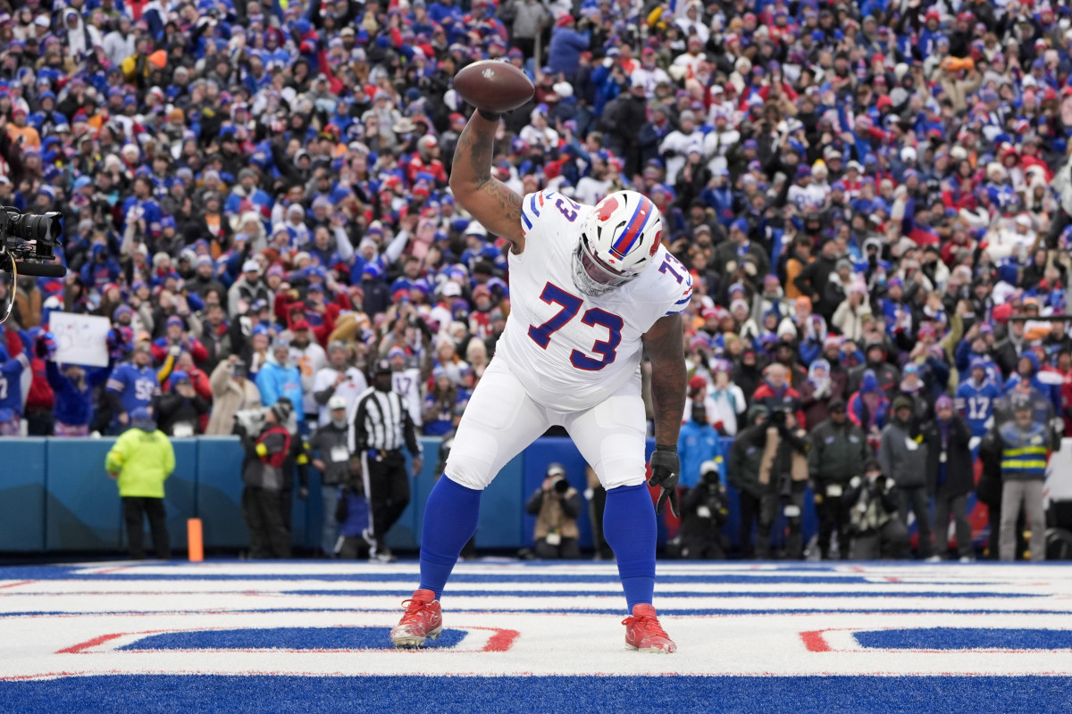 Bills' Dion Dawkins breaks down in tears after learning what Josh Allen ...
