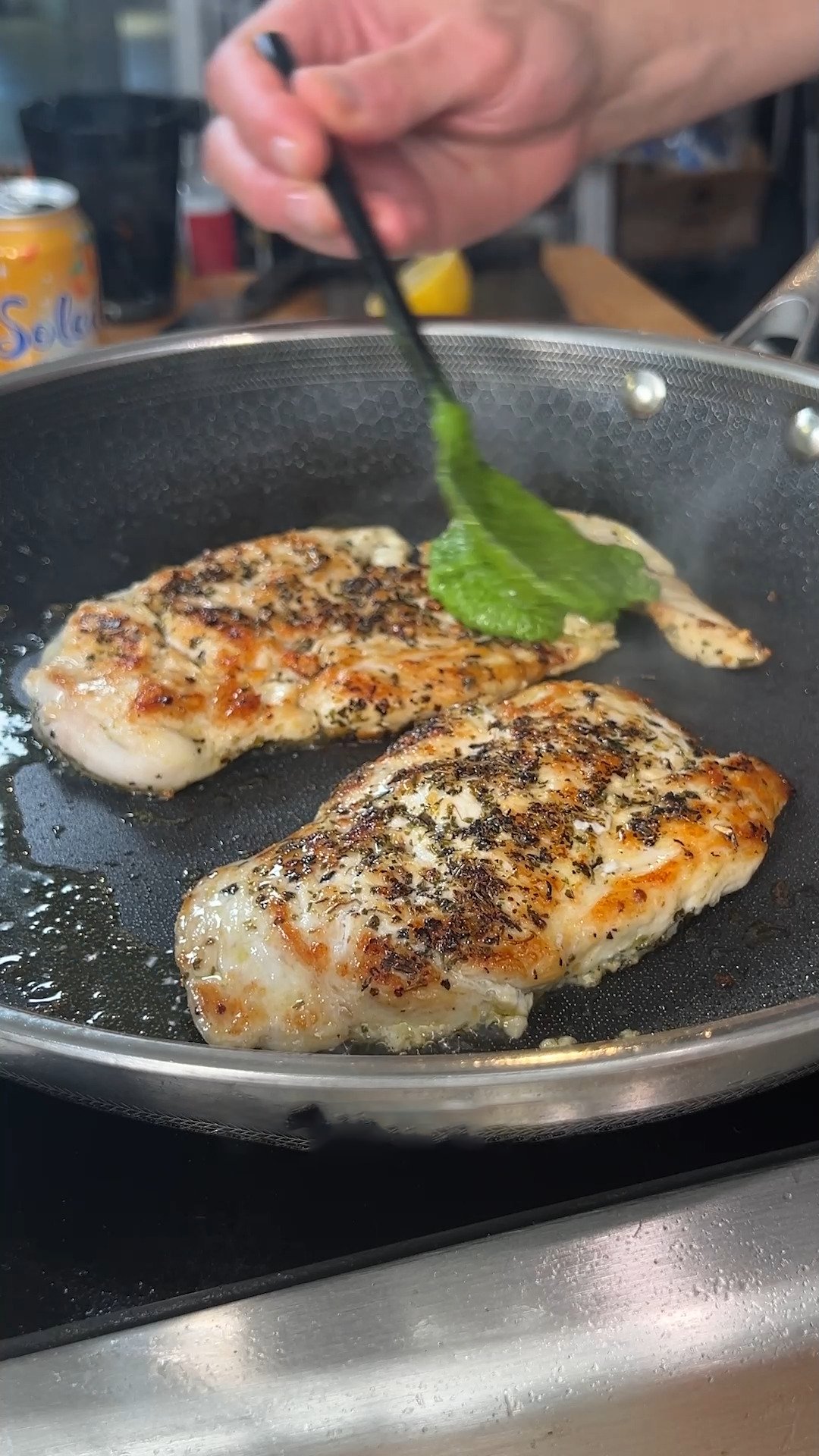 Chicken pizza sandwich