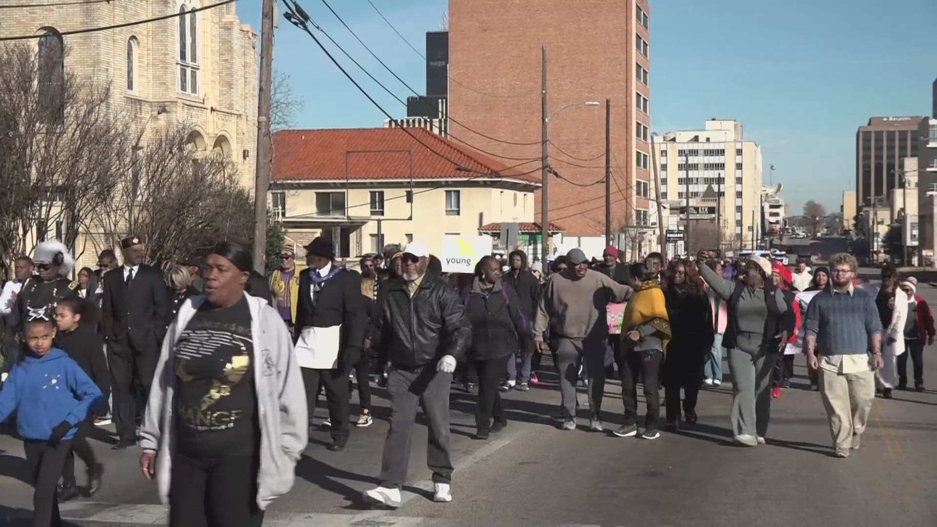 Crowds gather for 40th annual Dr. Martin Luther King Jr. Day march in Tyler