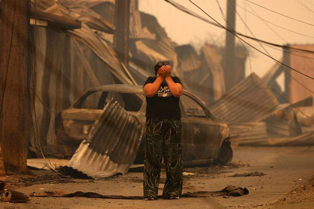 Deadly wildfires burned across southern Chile amid extreme heat and wind