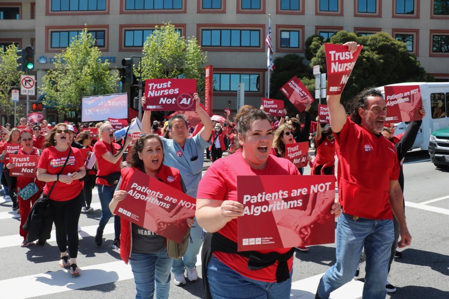 California nurses plan march to protest staffing standards