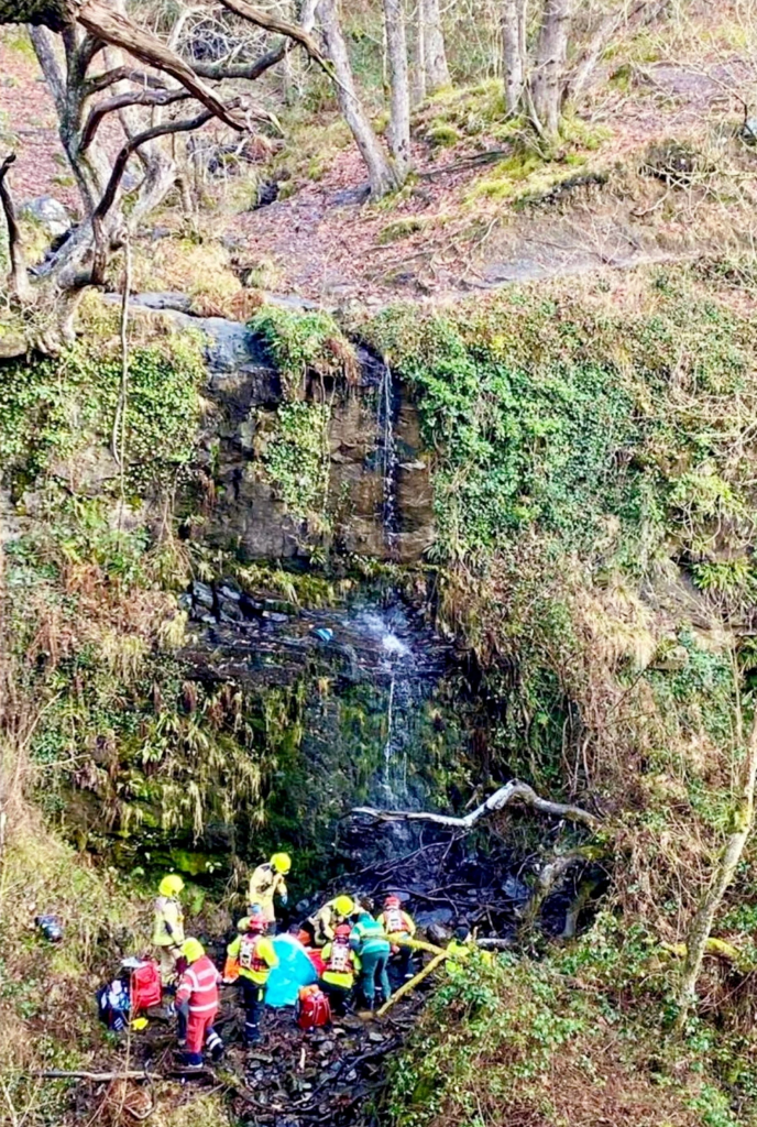 Hiker miraculously survives 30-foot fall down waterfall