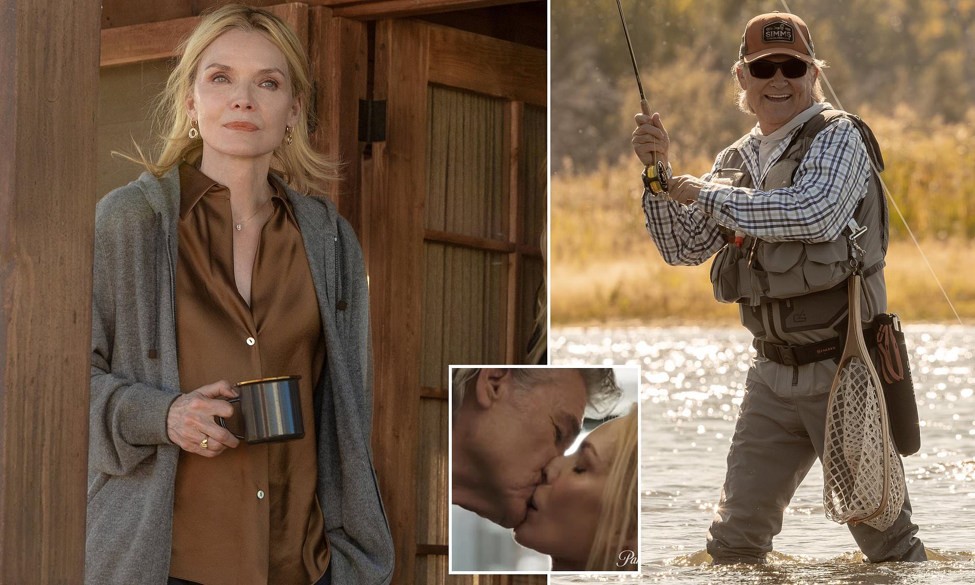 Michelle Pfeiffer plants passionate kiss on Kurt Russell in The Madison