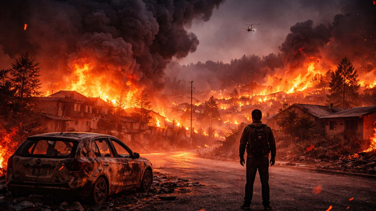 Chile wildfires: 18 dead, 50,000 evacuated as state of catastrophe declared