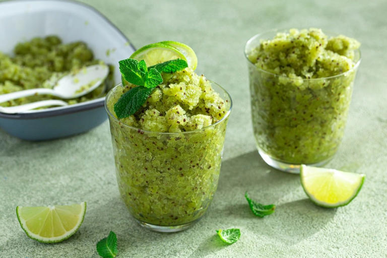 Aprende a preparar un rico sorbete de kiwi