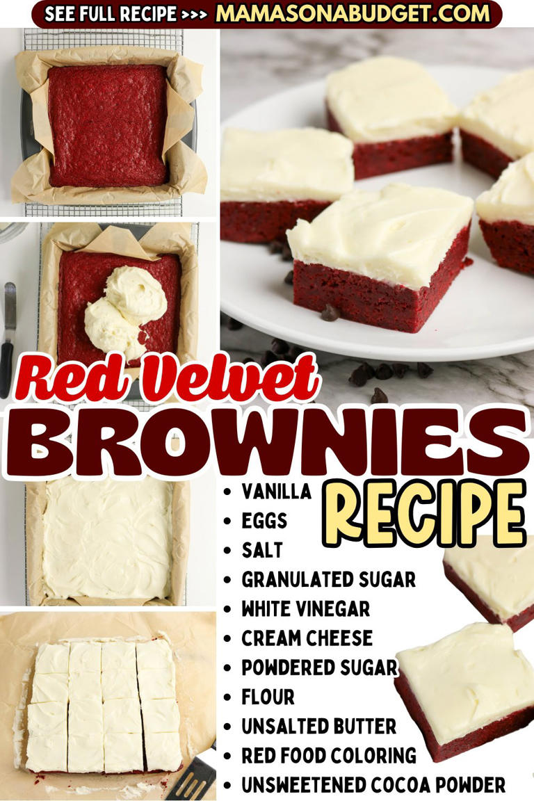 Red velvet brownies recipe