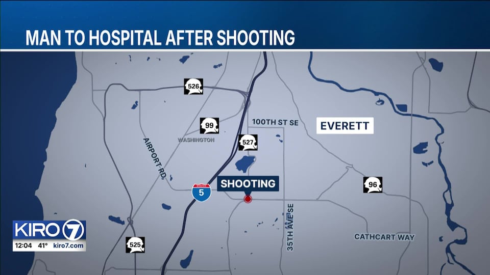 Video: Man rushed to hospital after shooting in Everett