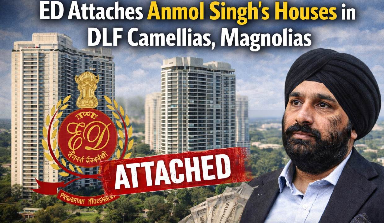 ED attaches Anmol Singh's houses in DLF Camellias, Magnolias