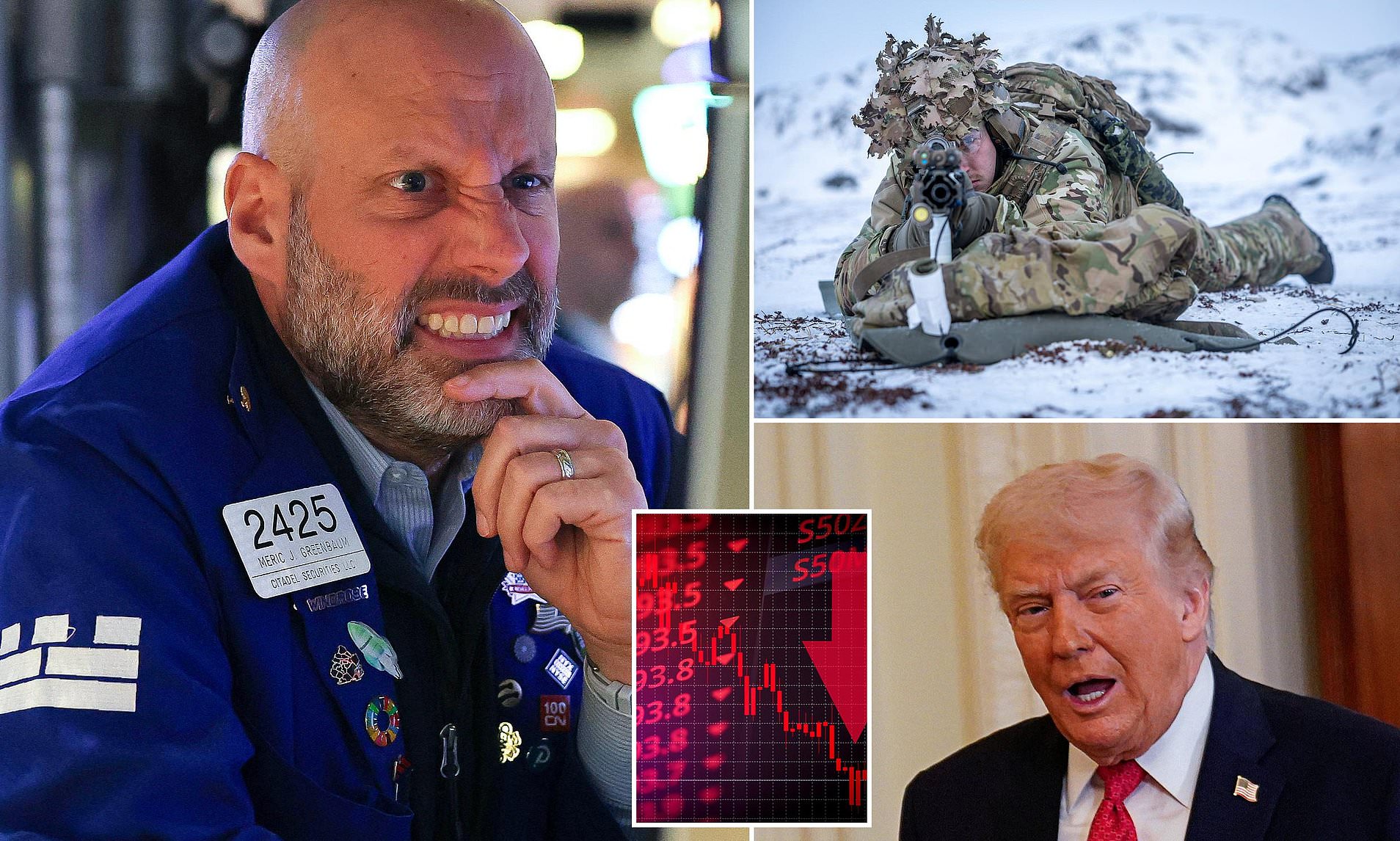 Wall Street braced for chaos as Trump Greenland tariff sends stock ...