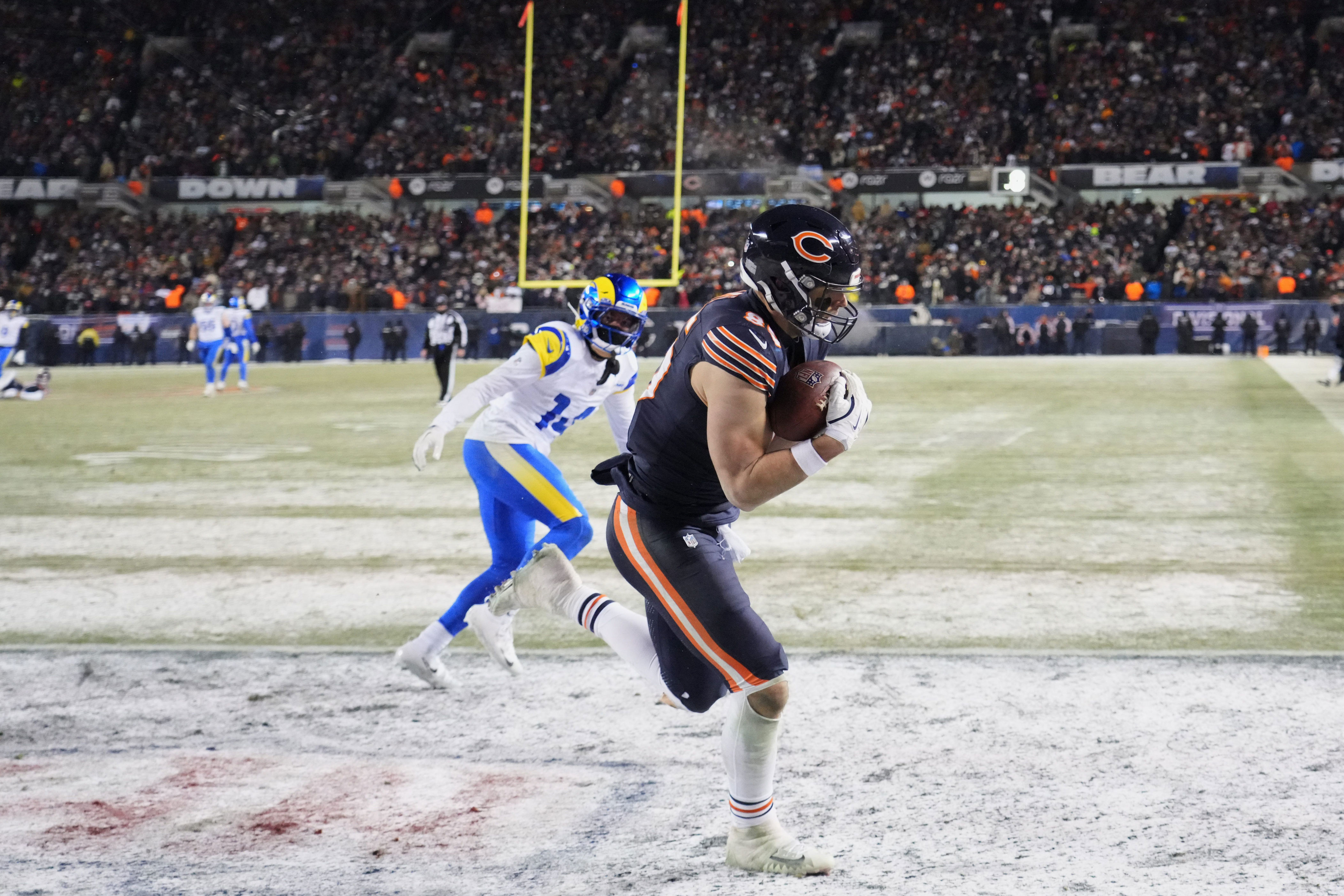 Was Caleb’s throw to Kmet the best throw of the playoffs?