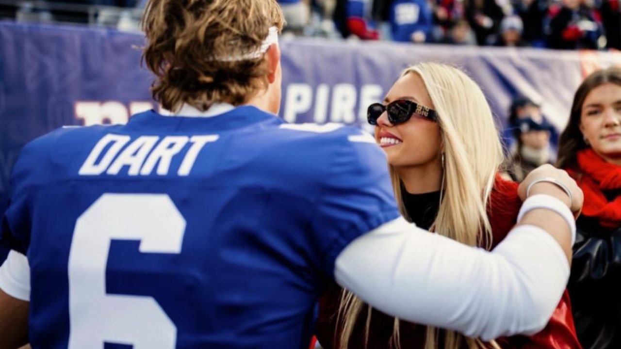 After rookie season, Jaxson Dart cheers on Utah Mammoth with girlfriend ...
