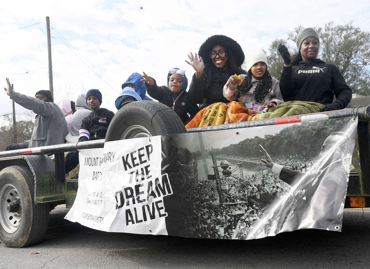 Wintry chill can't cool MLK Day spirit during Beaumont parade