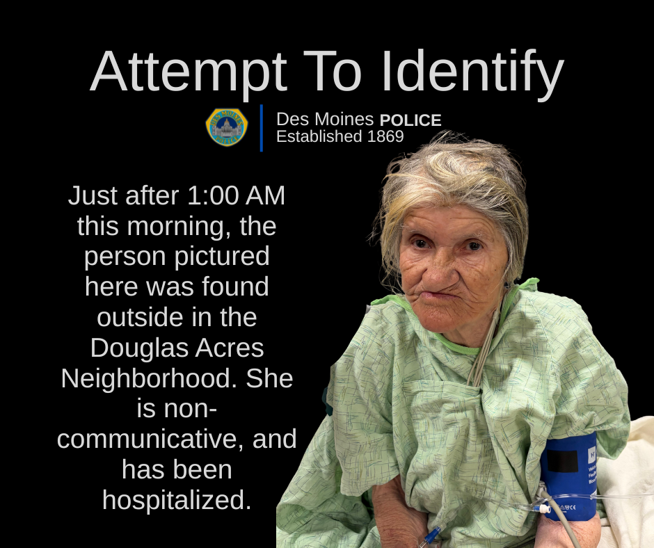 Des Moines police identifies woman found outside in below-freezing cold