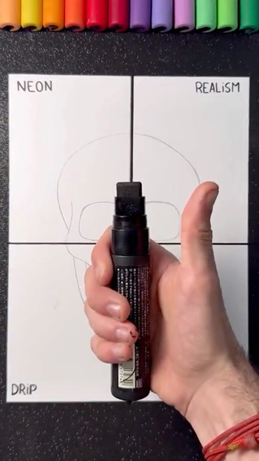 Exploring four creative skull art styles