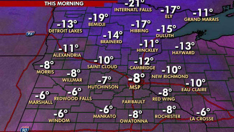 MN weather: How cold it felt waking up Monday morning