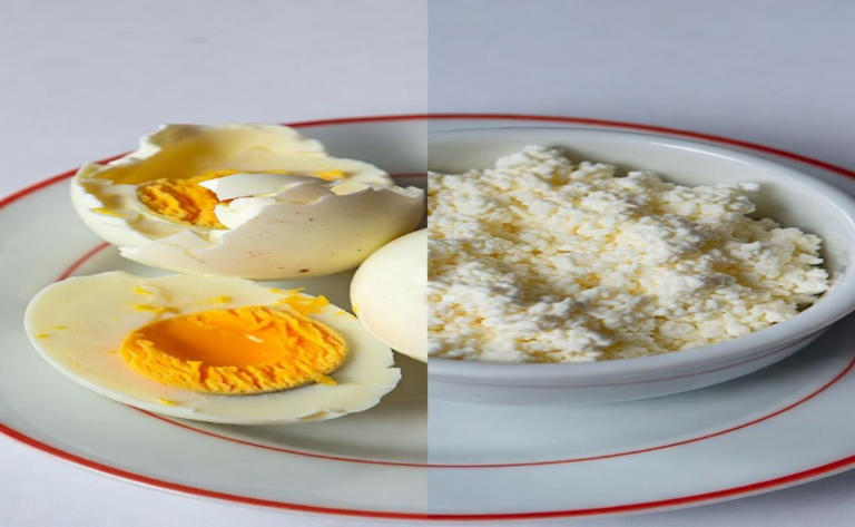 The healthier high-protein snack: hard-boiled eggs vs. cottage cheese ...