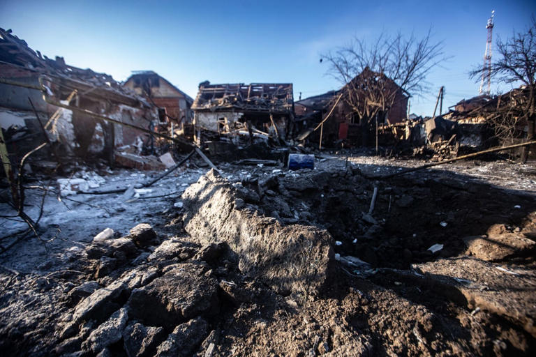 Russian glide bomb attack kills one woman in Ukraine's Kharkiv