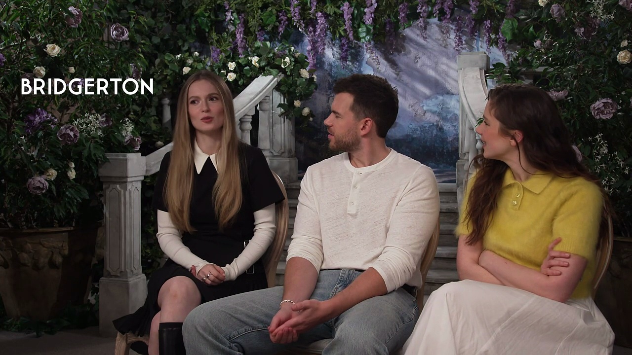 Hannah Dodd, Luke Newton & Claudia Jessie on Bridgerton S4