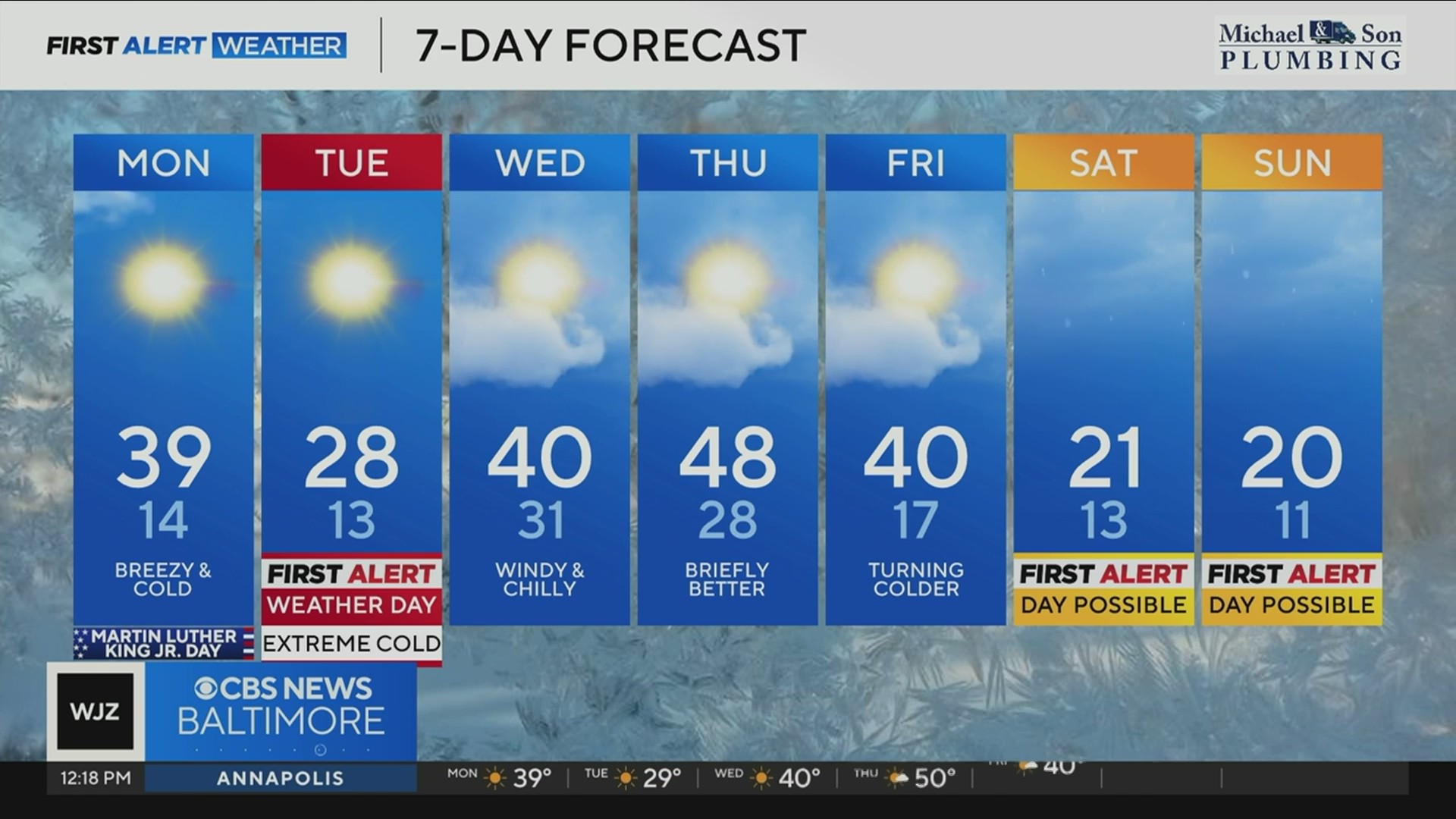 Warm up expected late this week in Maryland, ahead of possible weekend ...
