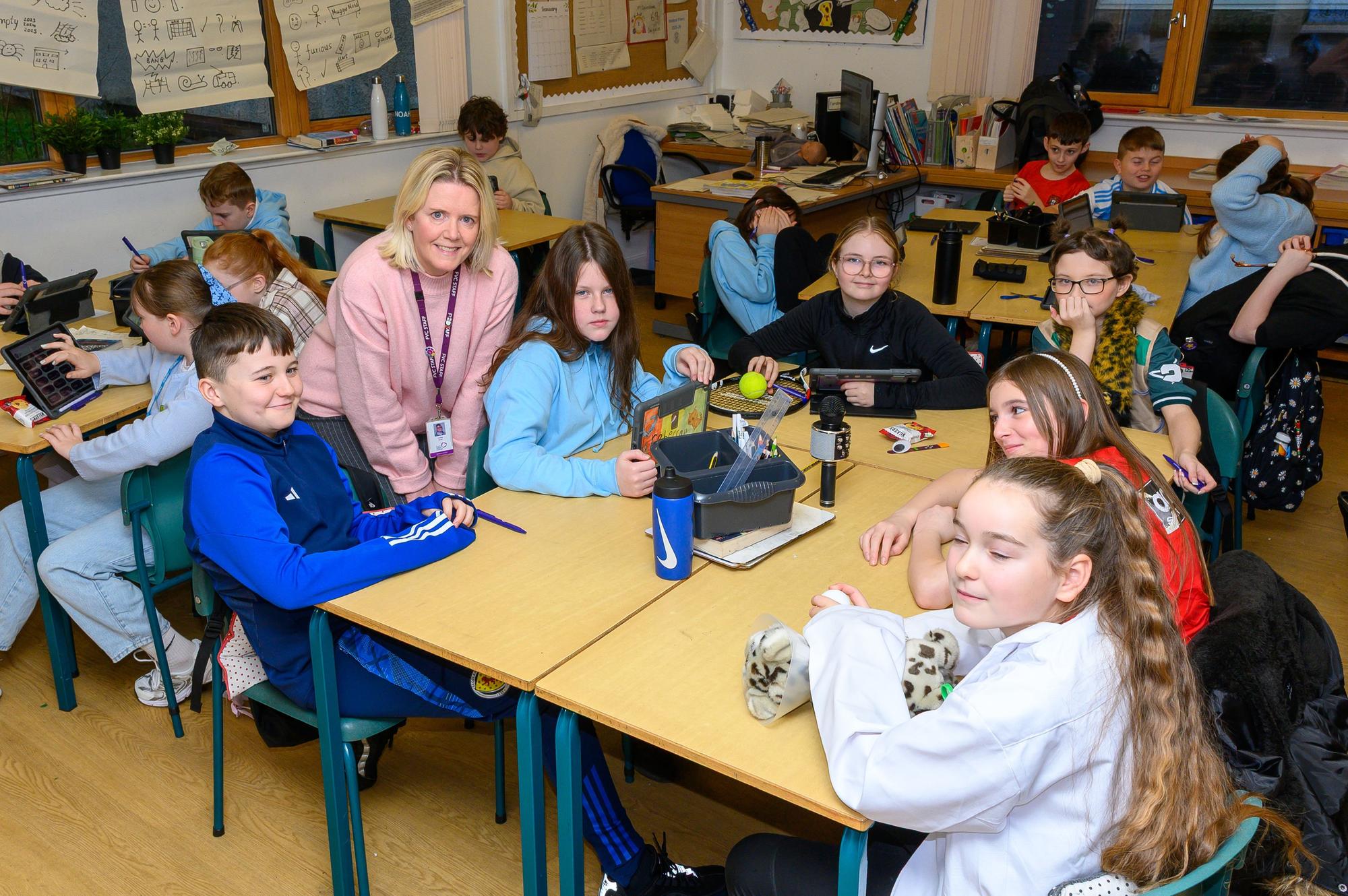 Pupils at Bonnybridge Primary School look to the future in pictures
