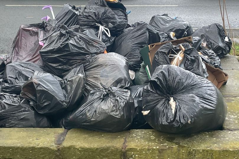 Misery on Huddersfield streets as bin bags pile up despite 'wagons spotted'