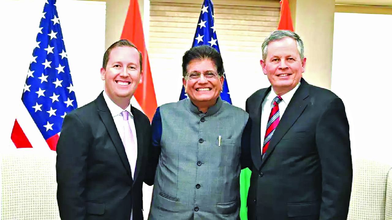 Piyush Goyal meets US Ambassador Gor, Senator Daines; discusses ...