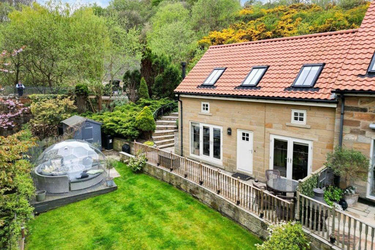 Inside enchanting cottage near coast, with woodland views from lounge ...