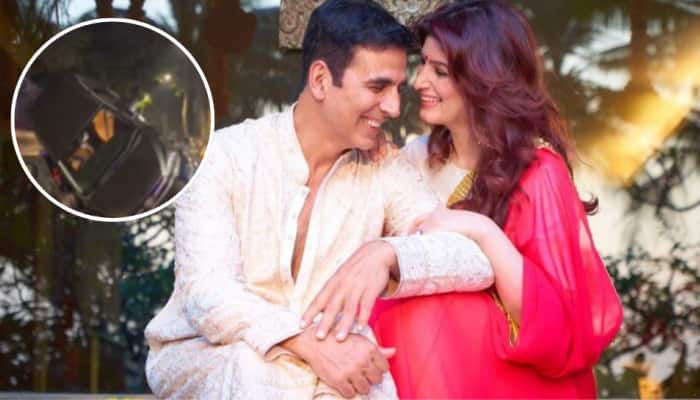 Akshay Kumar & Twinkle Khanna’s security car meets with a freak ...