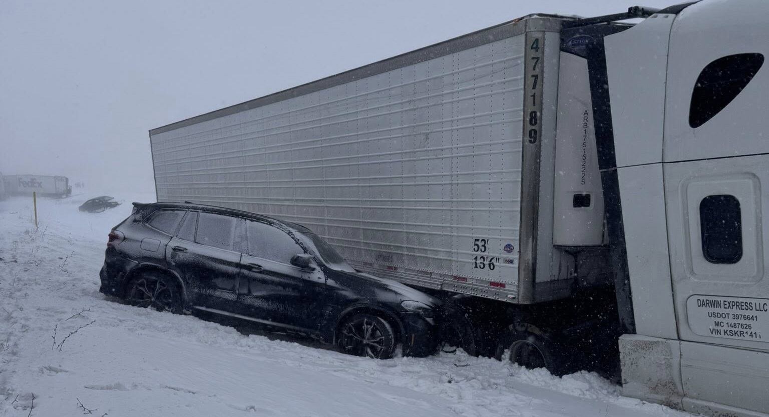 Dozens of vehicles crash on Indiana Toll Road near South Bend, closing ...