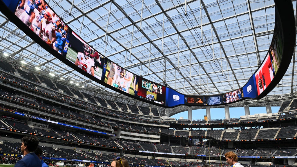 SoFi Stadium hosts Rams vs. Seattle NFC Championship game watch party