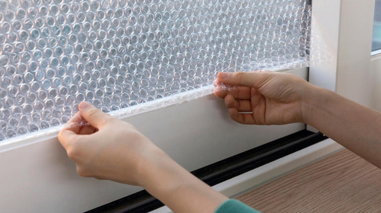 People are putting bubble wrap on their windows, and they're smart to do so