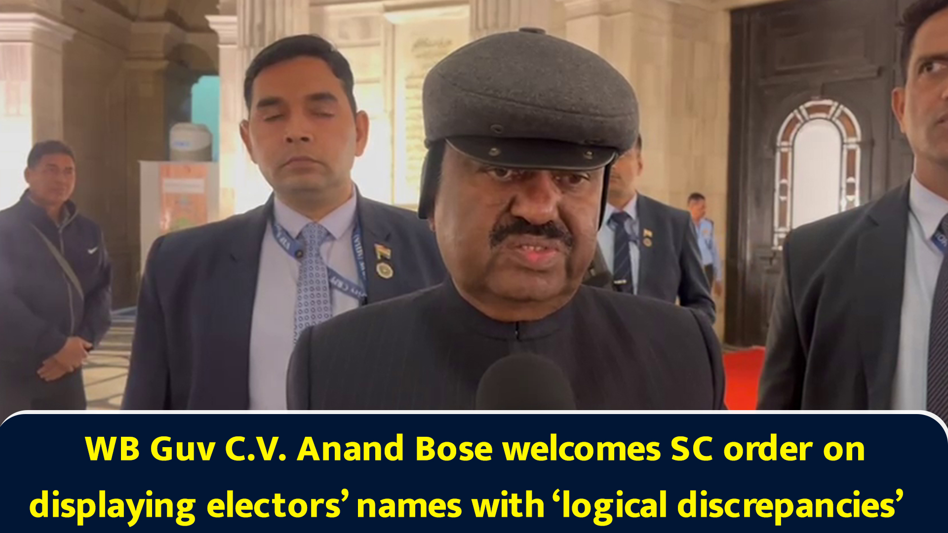 WB Guv CV Anand Bose welcomes SC order on displaying electors’ names ...