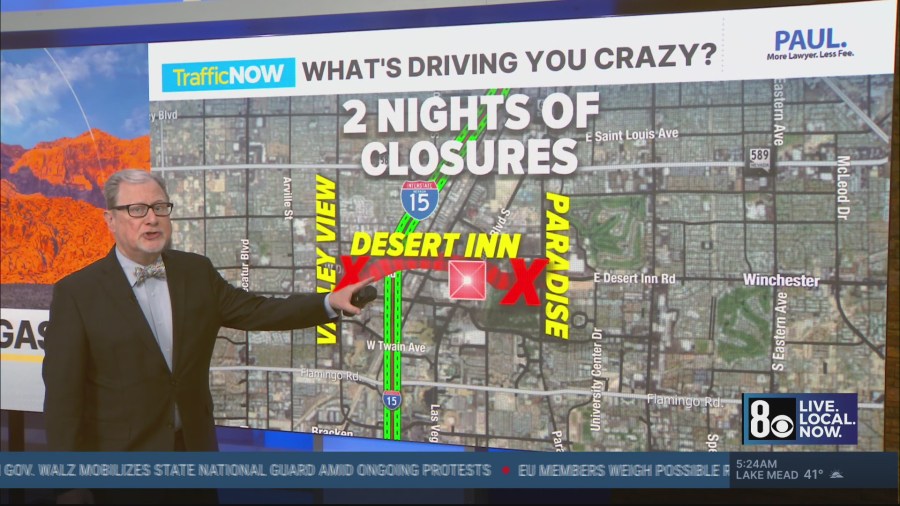 What’s driving you crazy? – 2 nights of closures in the Desert Inn ...