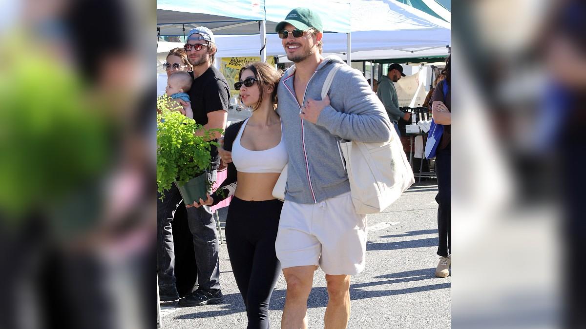 Gleb Savchenko packs on the PDA with model Kaitlin Trujillo 9 months ...