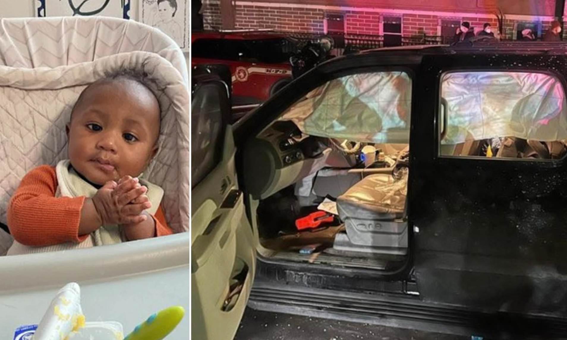 Adorable baby boy tear-gassed after family accidentally drove into ...