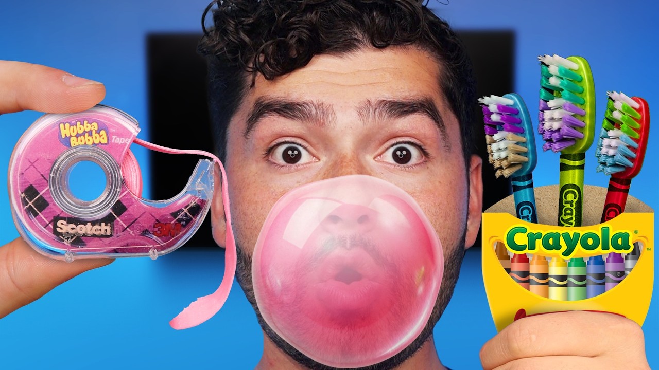 Do school supplies cause cavities? *ASMR edible DIY*