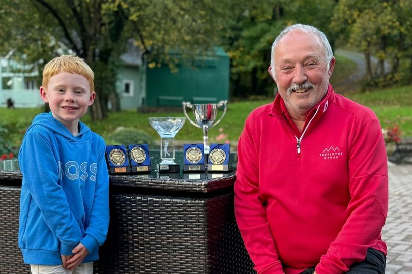 The five-year-old boy so good at golf he's on tour in America