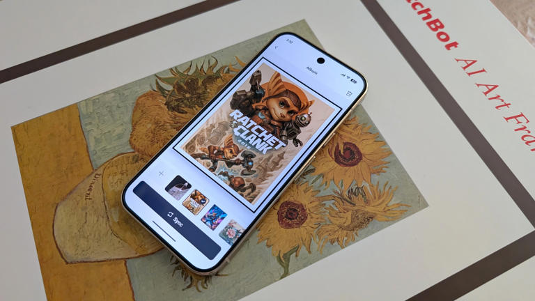 The E Ink SwitchBot AI art frame makes digital art look like print, but ...